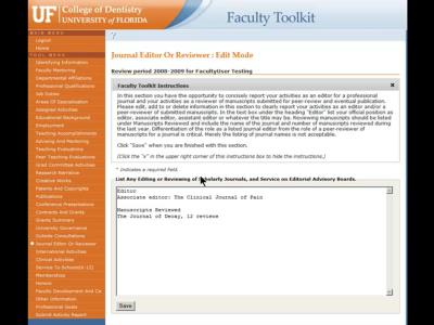 Journal Editor or Reviewer